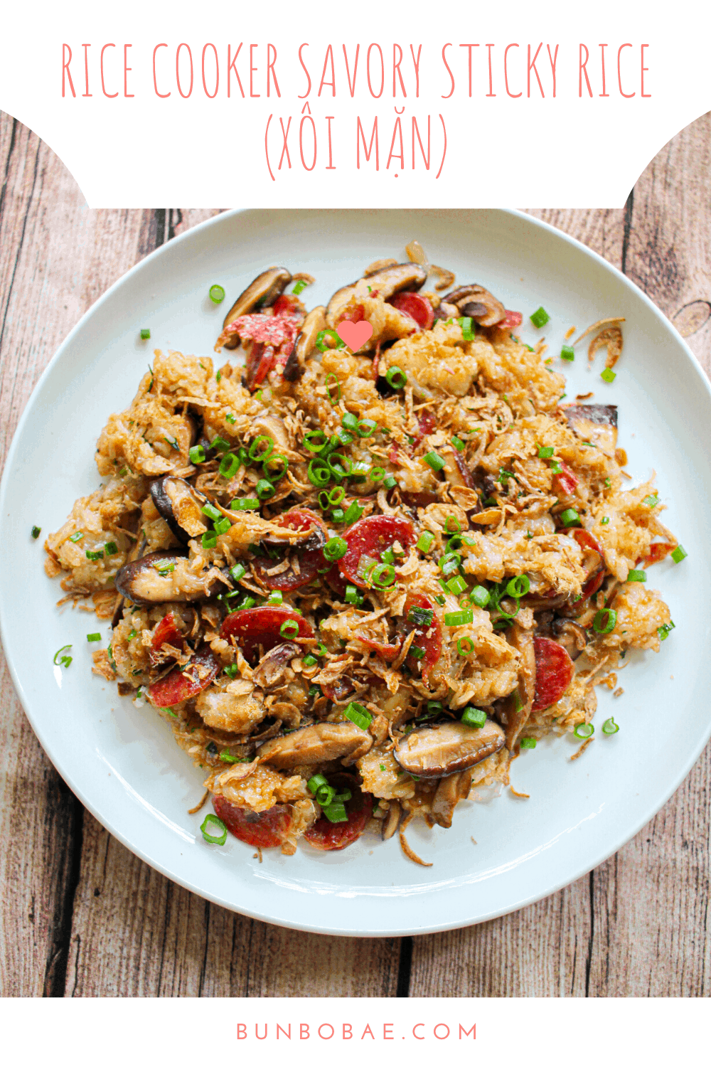 Rice Cooker Savory Sticky Rice (Xôi Mặn) – Bun Bo Bae