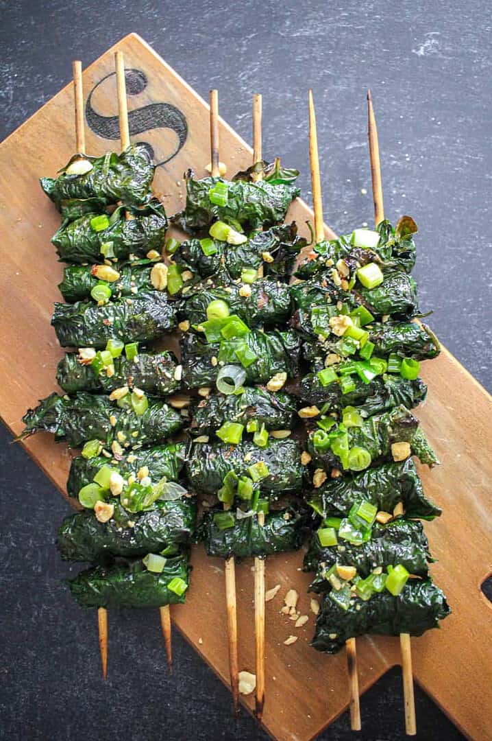 Vietnamese Betel Leaf Wrapped Beef (Bò Cuốn Lá Lốt) – Bun Bo Bae